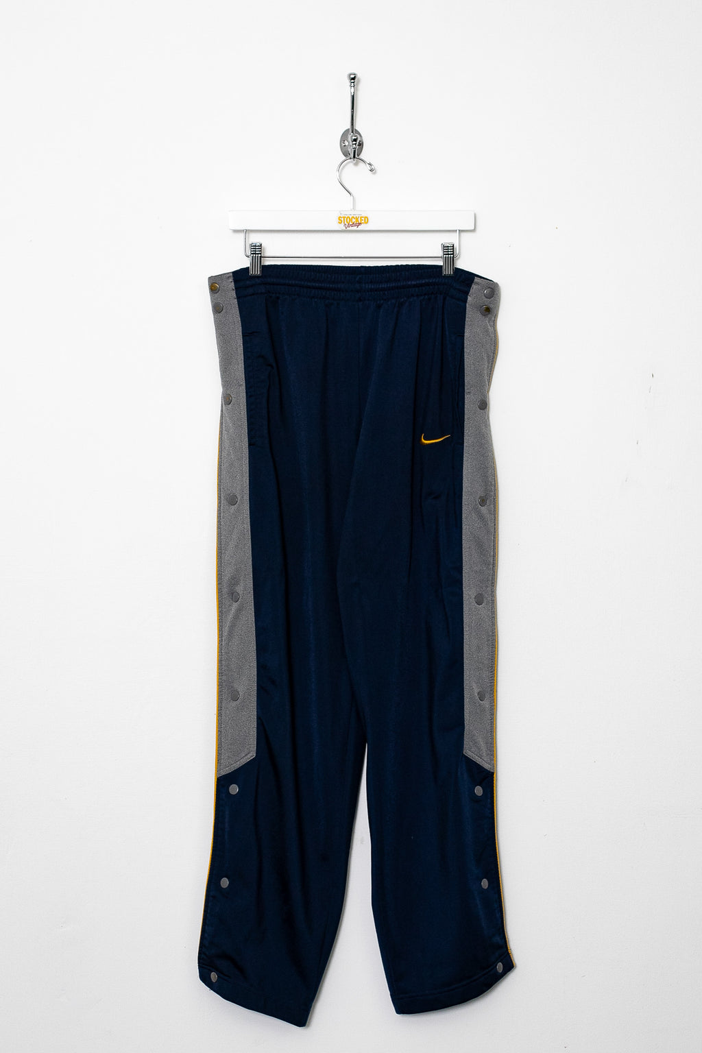90s Nike Popper Tracksuit Bottoms (W32) – Stocked Vintage