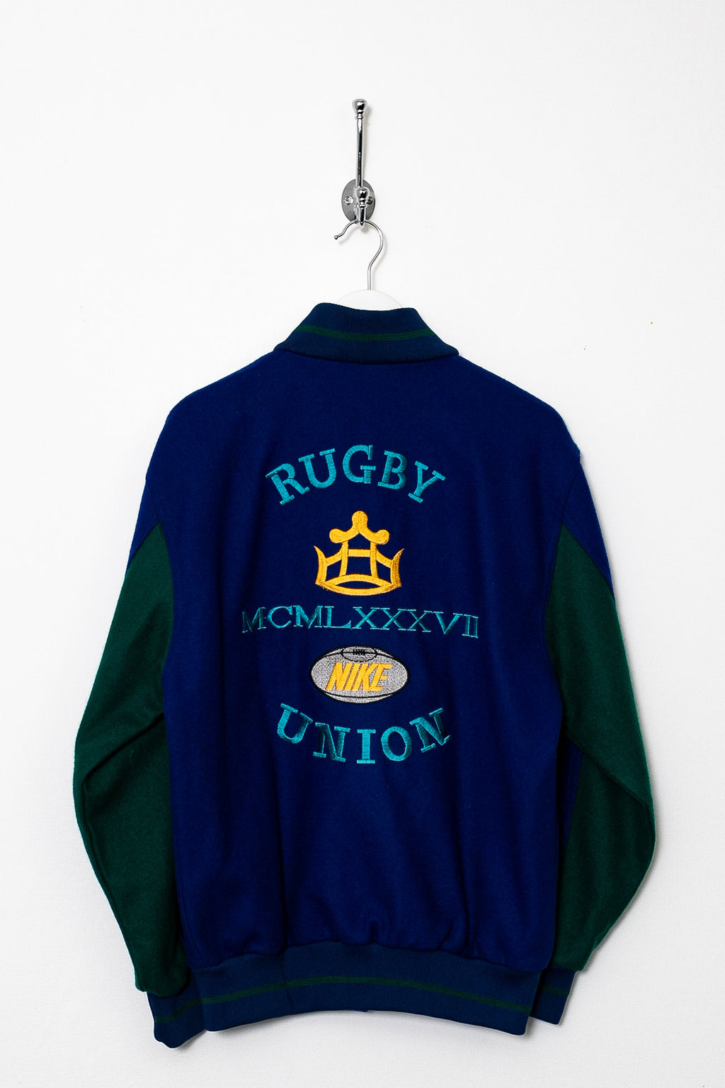 Rare 90s Nike Rugby Varsity Jacket (S) – Stocked Vintage